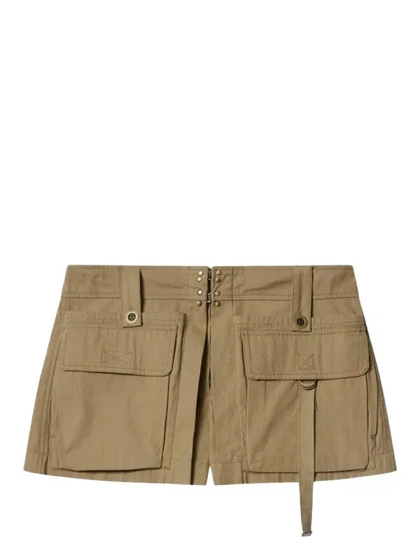 Isabel Marant Barta Cargo Shorts - Kaki
