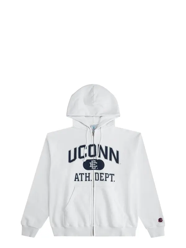 ERIC EMANUEL Ee Uconn Zip-up Hoodie - White