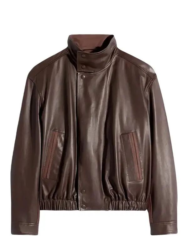 LEMAIRE Soft Leather Blouson - Brown