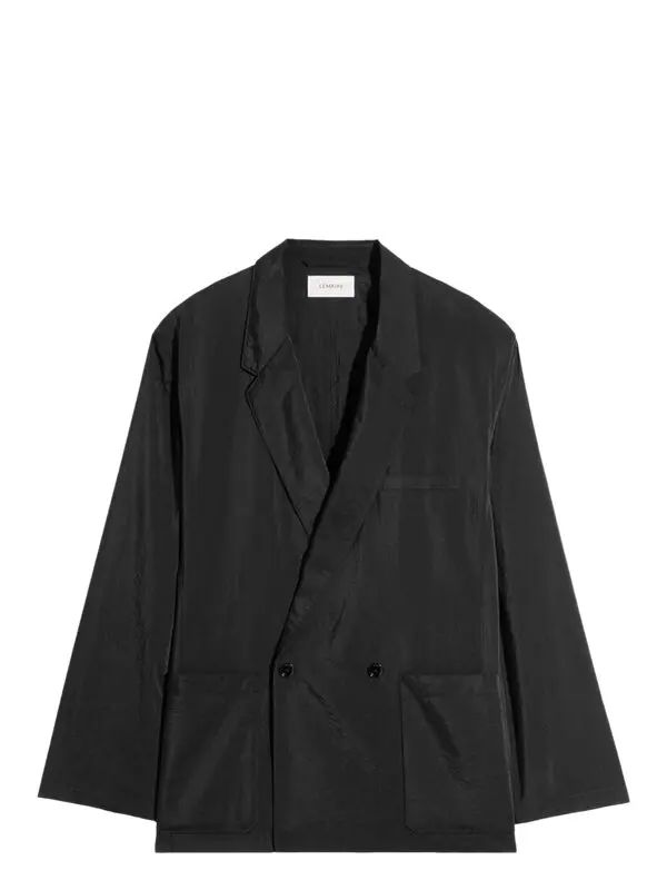 LEMAIRE Soft Double Breasted Jacket - Black