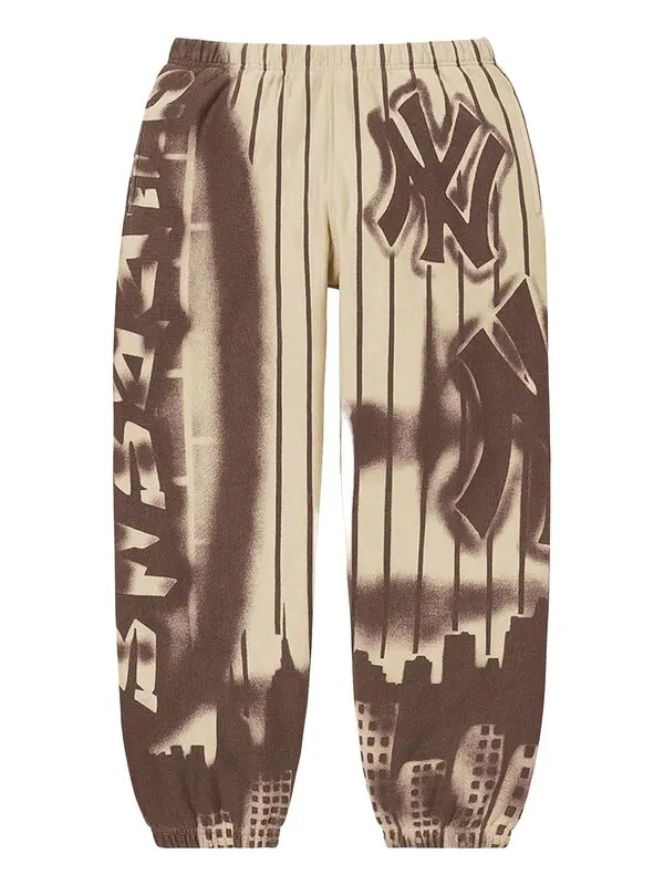 Supreme X New York Yankees Airbrush Sweatpant - Tan