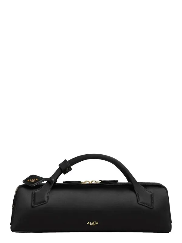 Alaïa Le Teckel Satin Pochette - Black
