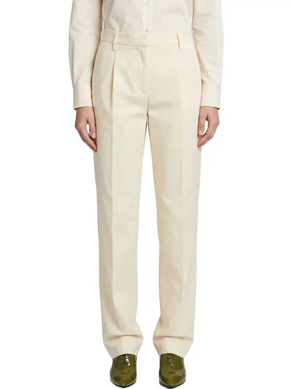 JIL SANDER Trousers - White