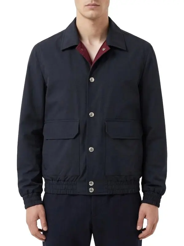 Brunello Cucinelli Collared Jacket - Blue