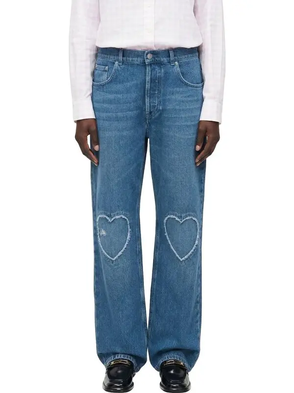 Moschino Straight Leg Jeans - Blue