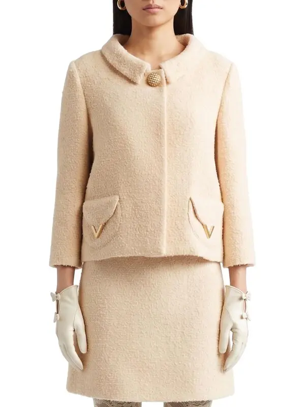 Valentino Garavani Textured Jacket - White