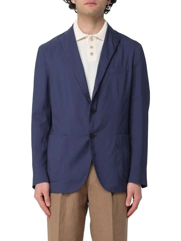 Boglioli Single-breasted Jersey Blazer - Blue