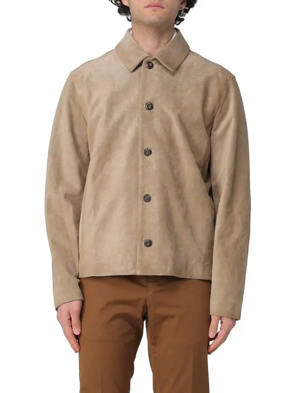 FAY Suede Shirt Jacket - Beige