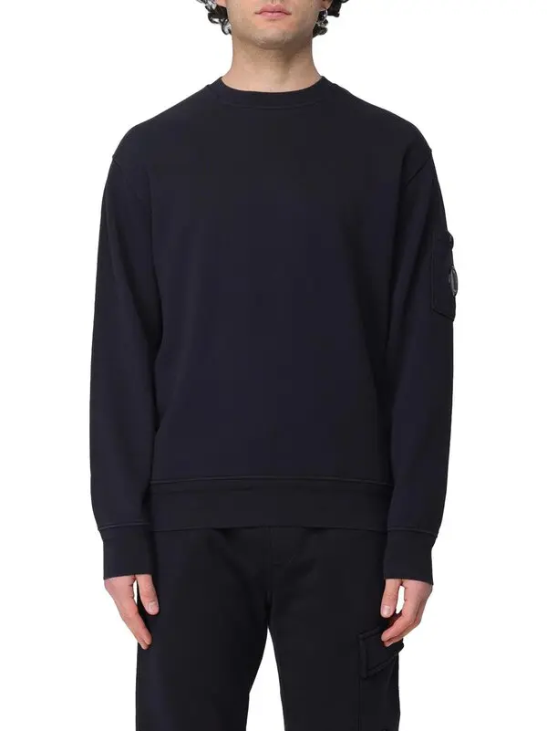 C.P. COMPANY Cotton Crewneck Sweatshirt - Blue