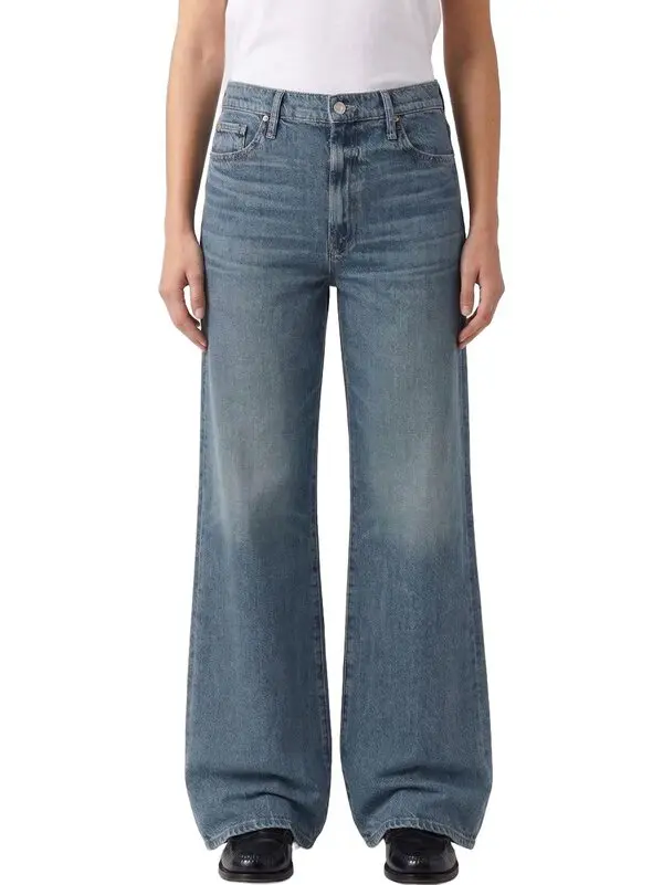 MOTHER The Dodger Cotton Denim Jeans - Blue