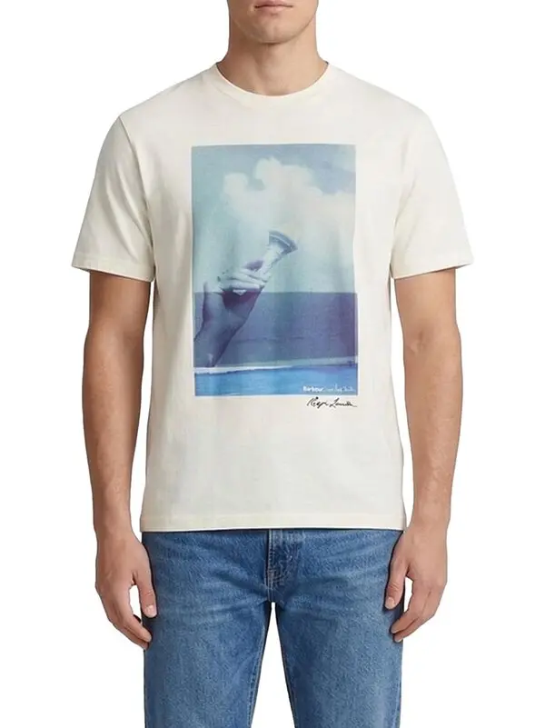 Barbour Printed Cotton T-shirt - White