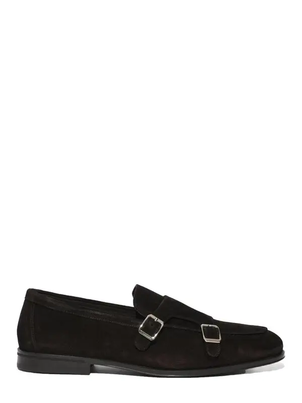 DOUCAL'S Monk Strap Loafers - Dark