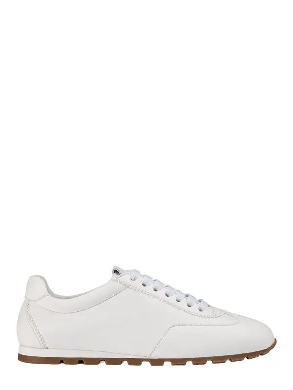 DOUCAL'S Low Top Leather Sneakers - White