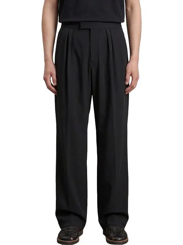 Dries Van Noten Wide Leg Trousers - Black