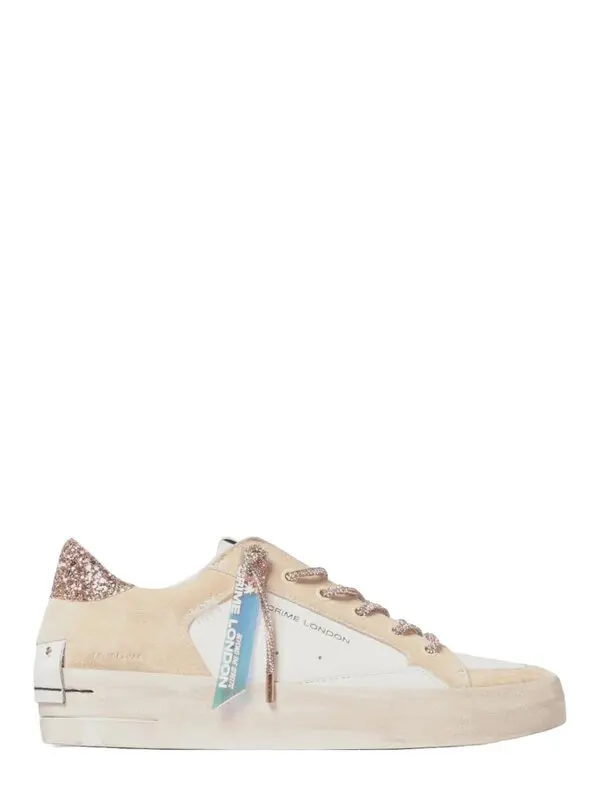 CRIME LONDON Lace Up Sneakers - Beige