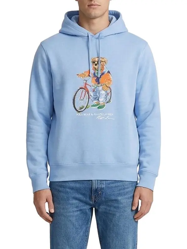Polo Ralph Lauren Fleece Hoodie - Gnawed Blue