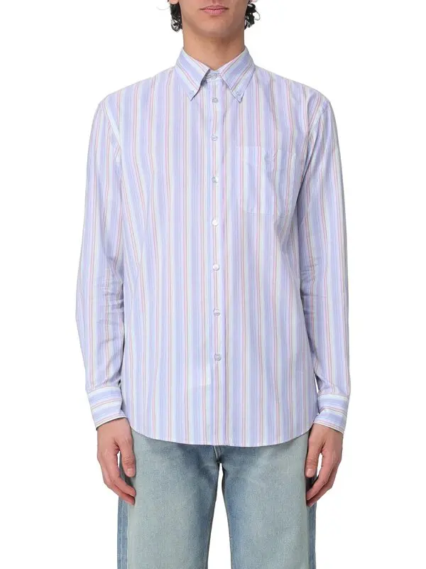 Etro Striped Cotton Basic Shirt - Lilac