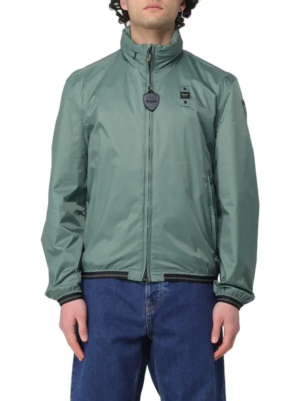 BLAUER. Polyester Bomber Jacket - Green