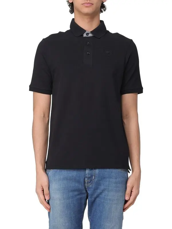 BLAUER. Polo Shirt - Black