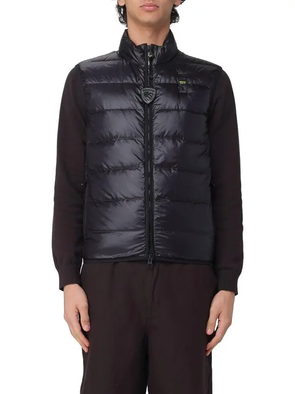 BLAUER. Quilted Vest - Black