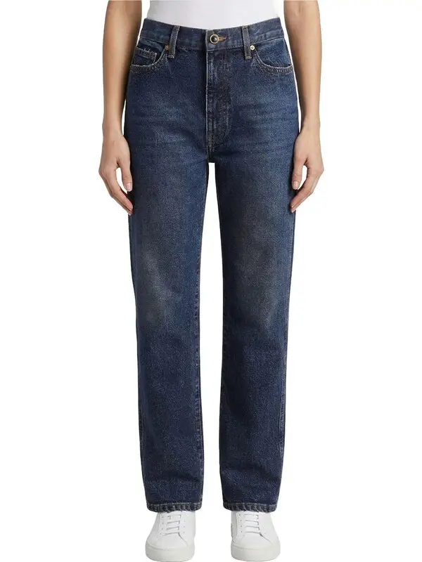 Khaite Straight Leg Jeans - Blue