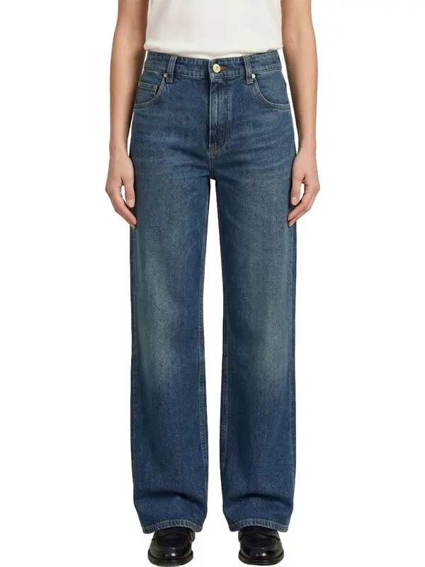 Brunello Cucinelli Cotton Denim Straight Leg Jeans - Blue