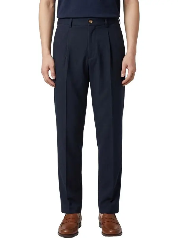 Brunello Cucinelli Tailored Cotton Trousers - Blue