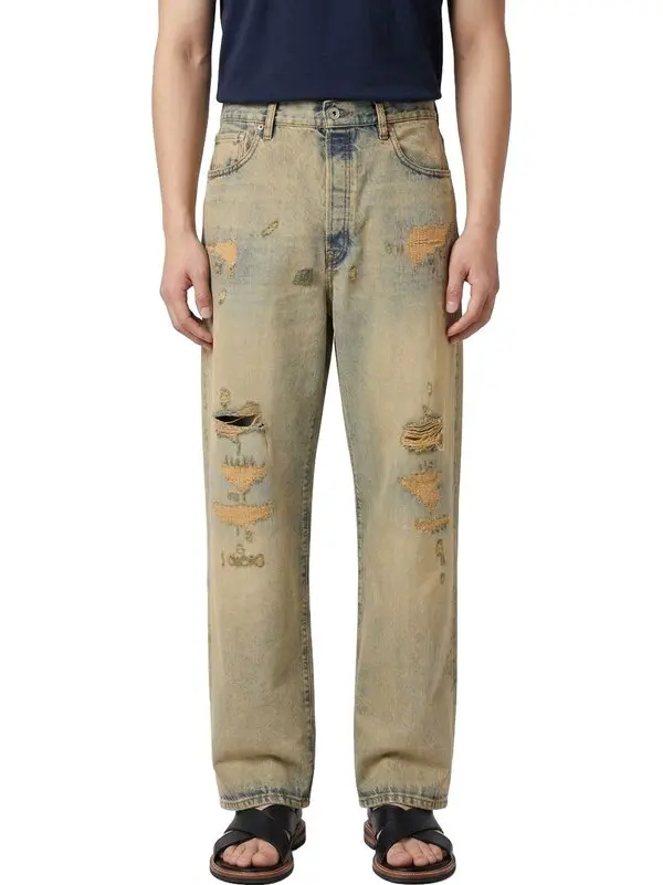 Kenzo Straight Leg Jeans - Yellow