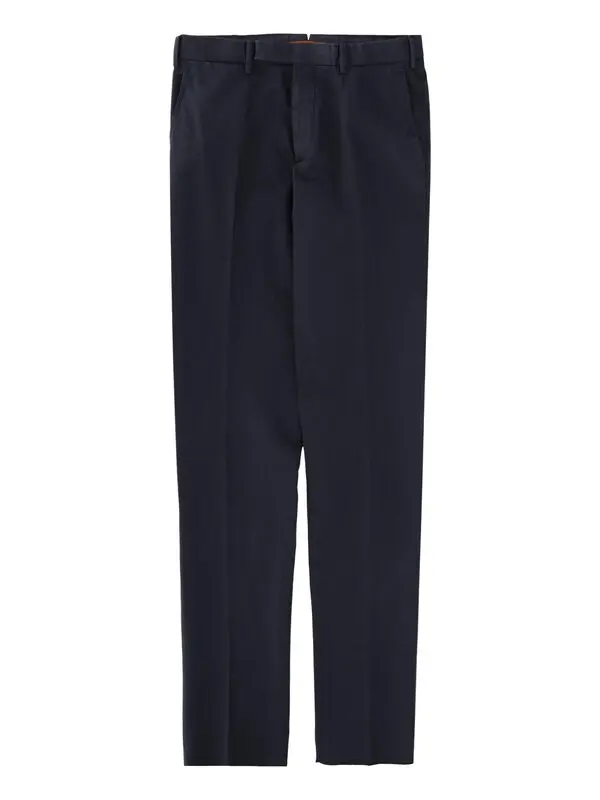 Zegna Tailored Cotton Trousers - Blue