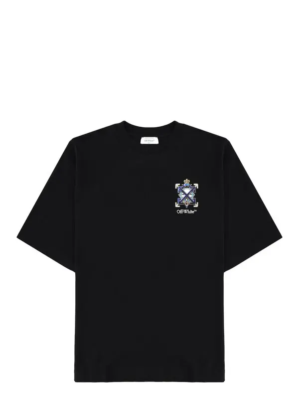 Off-White T-shirt Con Logo - Black
