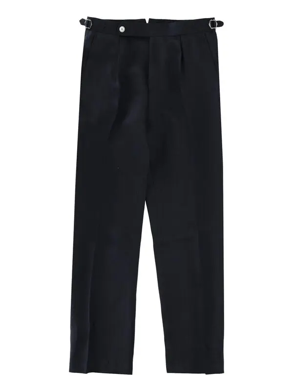 BOSS Tailored Pleated Trousers - Blue