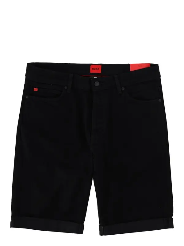 Hugo Logo Patch Shorts - Black