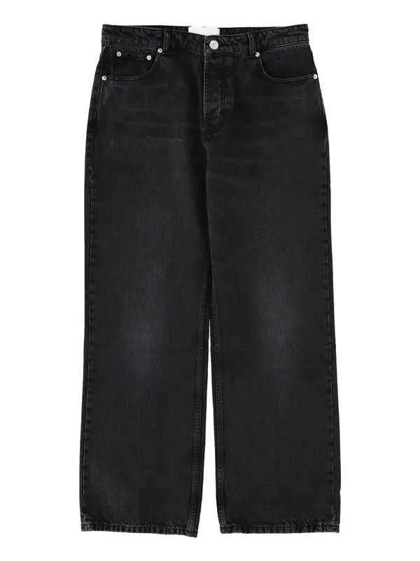Ami Large Fit Jeans - Black