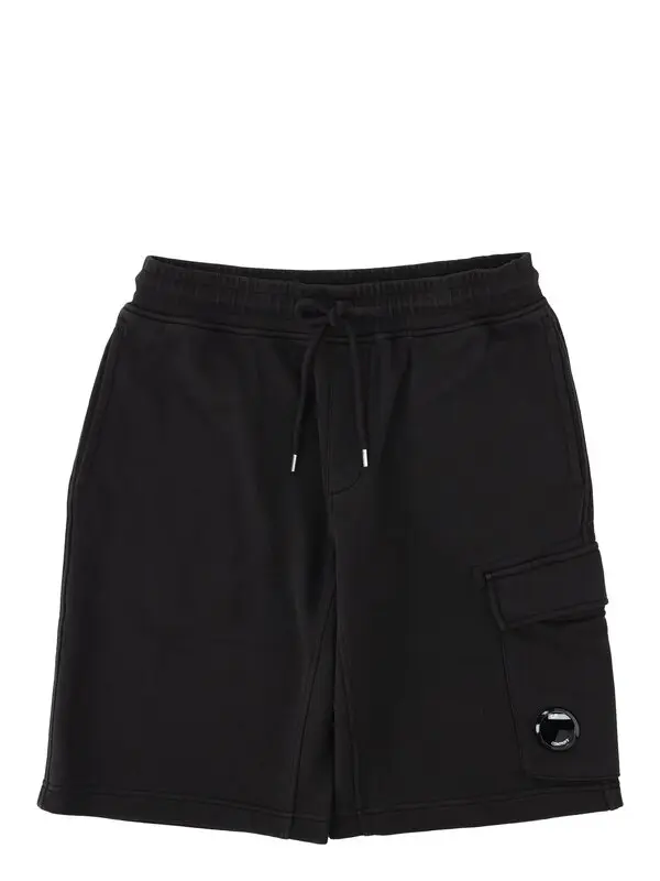 C.P. COMPANY C. P. Company Sweatbermuda Cargo Shorts - Black