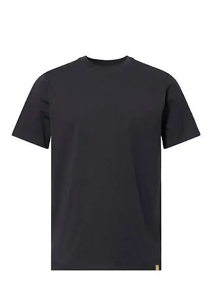 NOW YOU LIVE Arnesby Logo-embroidered Cotton T-shirt - Black