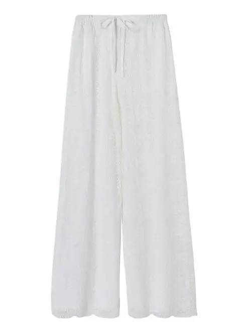 Claudie Pierlot Wide-leg Lace Trousers - White