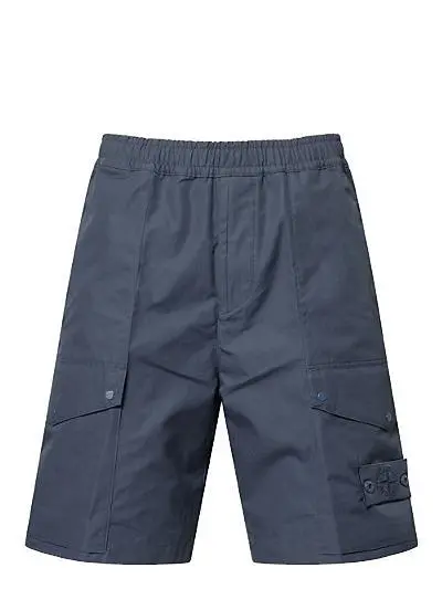 Stone Island Cotton-canvas Cargo Shorts - Slate Blue