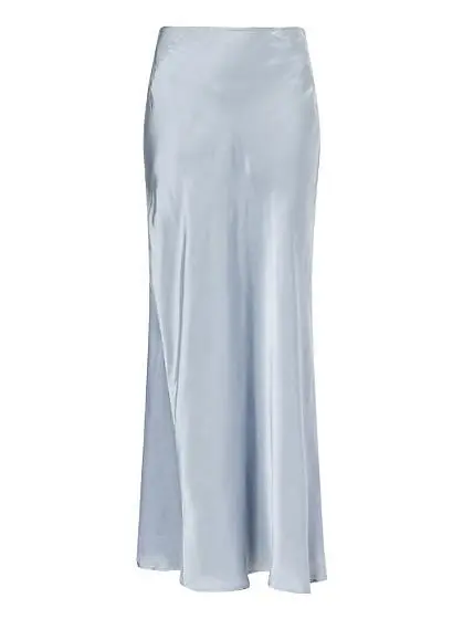 Dissh Silk Maxi Skirt - Dusty Blue