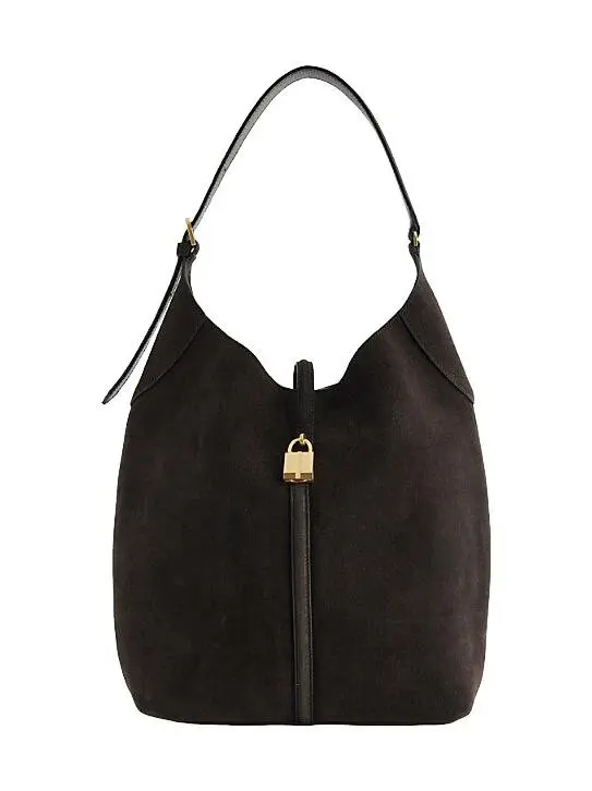 DEMELLIER The Large Siena Suede Bucket Bag - Dk Choc/dk Choc
