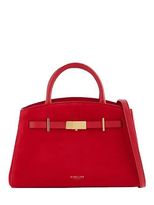 DEMELLIER The Small Hudson Top-handle Bag - Berry Red/berry Red