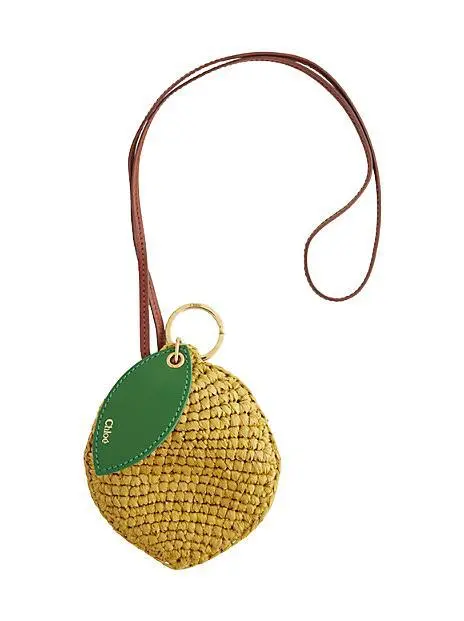Chloé Raffia Bag Charm - Radiant Yellow