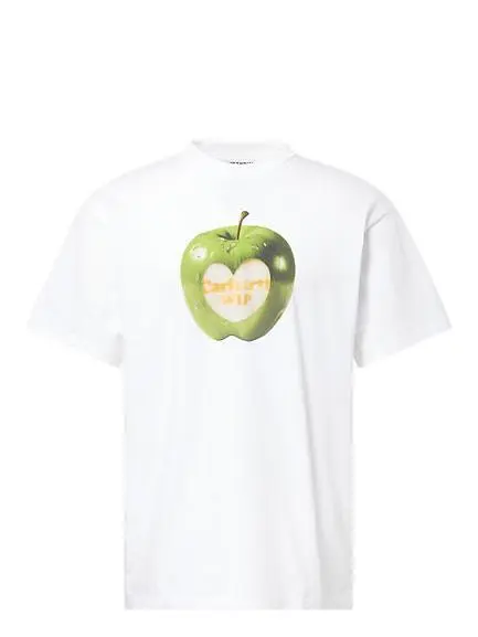 Carhartt Work In Progress Spoiled Apple Graphic-print Cotton T-shirt - White