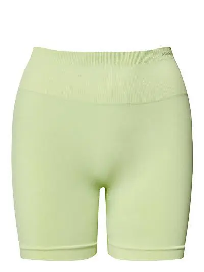 ADANOLA Classic Seamless Crop Shorts - Washed Lime Green