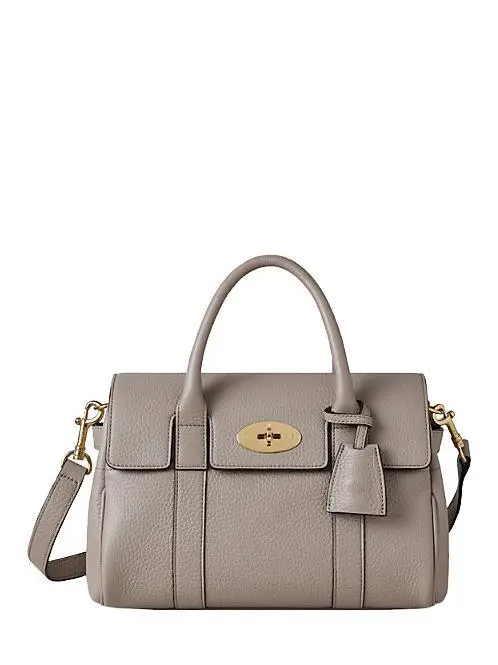 Mulberry Small Bayswater Leather Satchel - Cashmere Taupe