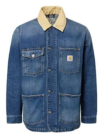 Carhartt Work In Progress Warren Chore Denim Coat - Blue / Dusty H Brown
