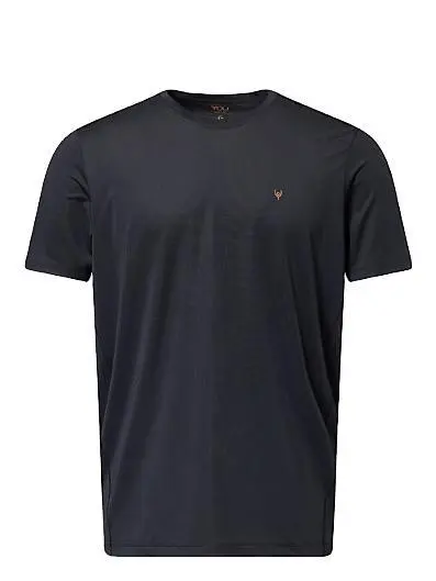 NOW YOU LIVE Shearsby Crewneck Stretch-woven T-shirt - Black