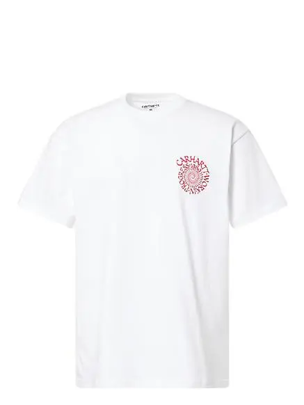 Carhartt Work In Progress Spirals Logo-print Cotton T-shirt - White