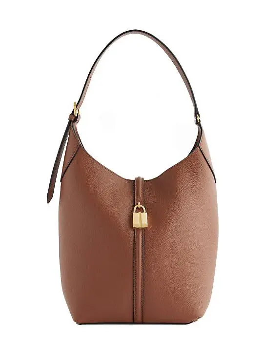 DEMELLIER The Siena Grained Leather Bucket Bag - Tan