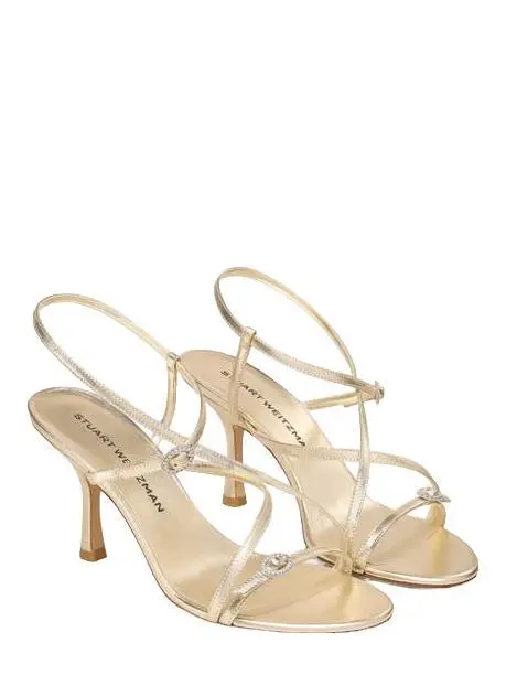STUART WEITZMAN Kensington Strappy Sandal 85 - Light Gold