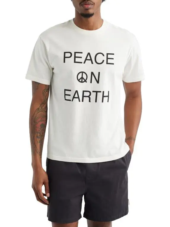 MUSEUM OF PEACE & QUIET Earth Graphic T-shirt - White